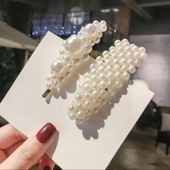 ASOS | Accessories | White Pearl Hair Clips | Poshmark
